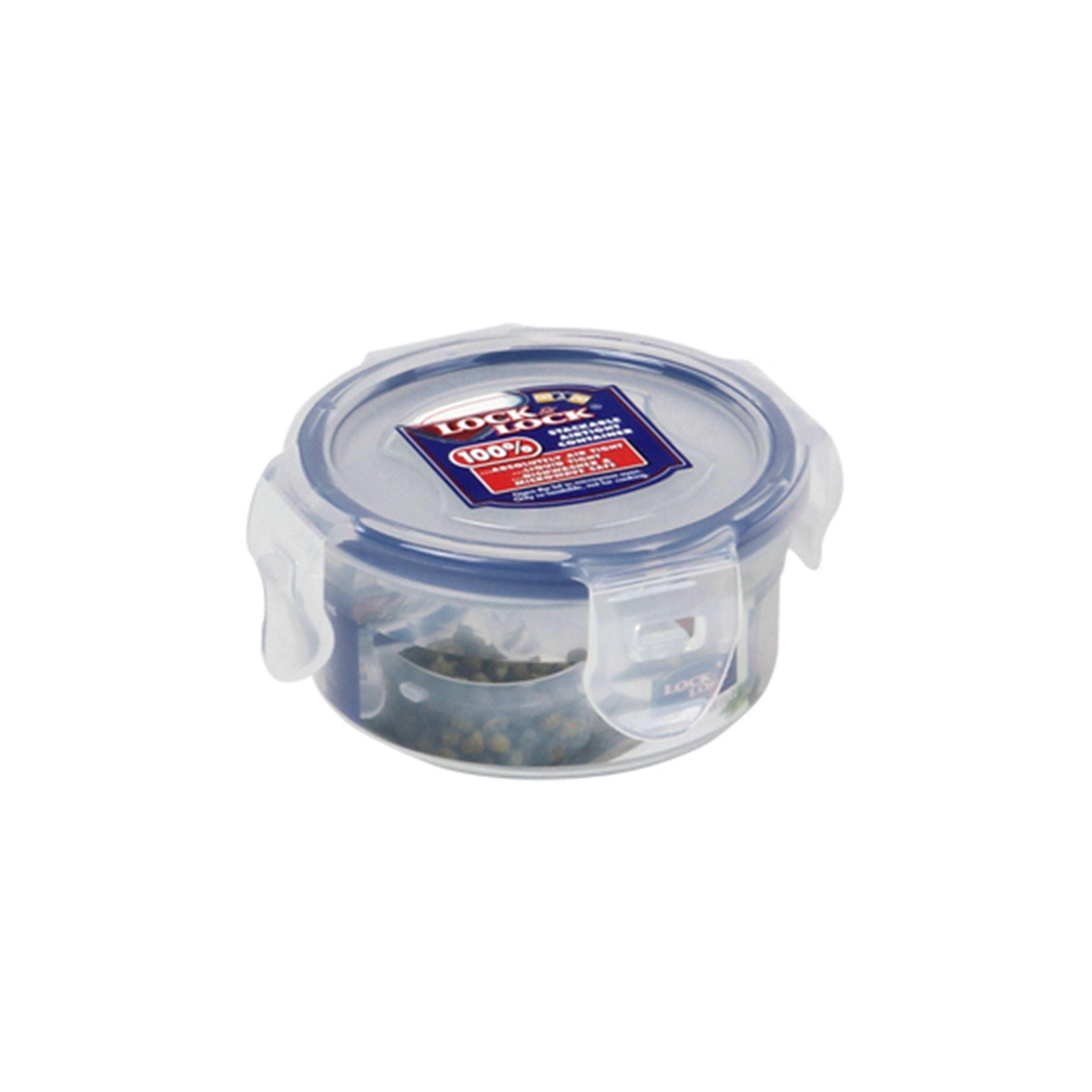 LocknLock Classics Small Round Food Container with Leak Proof Locking ...