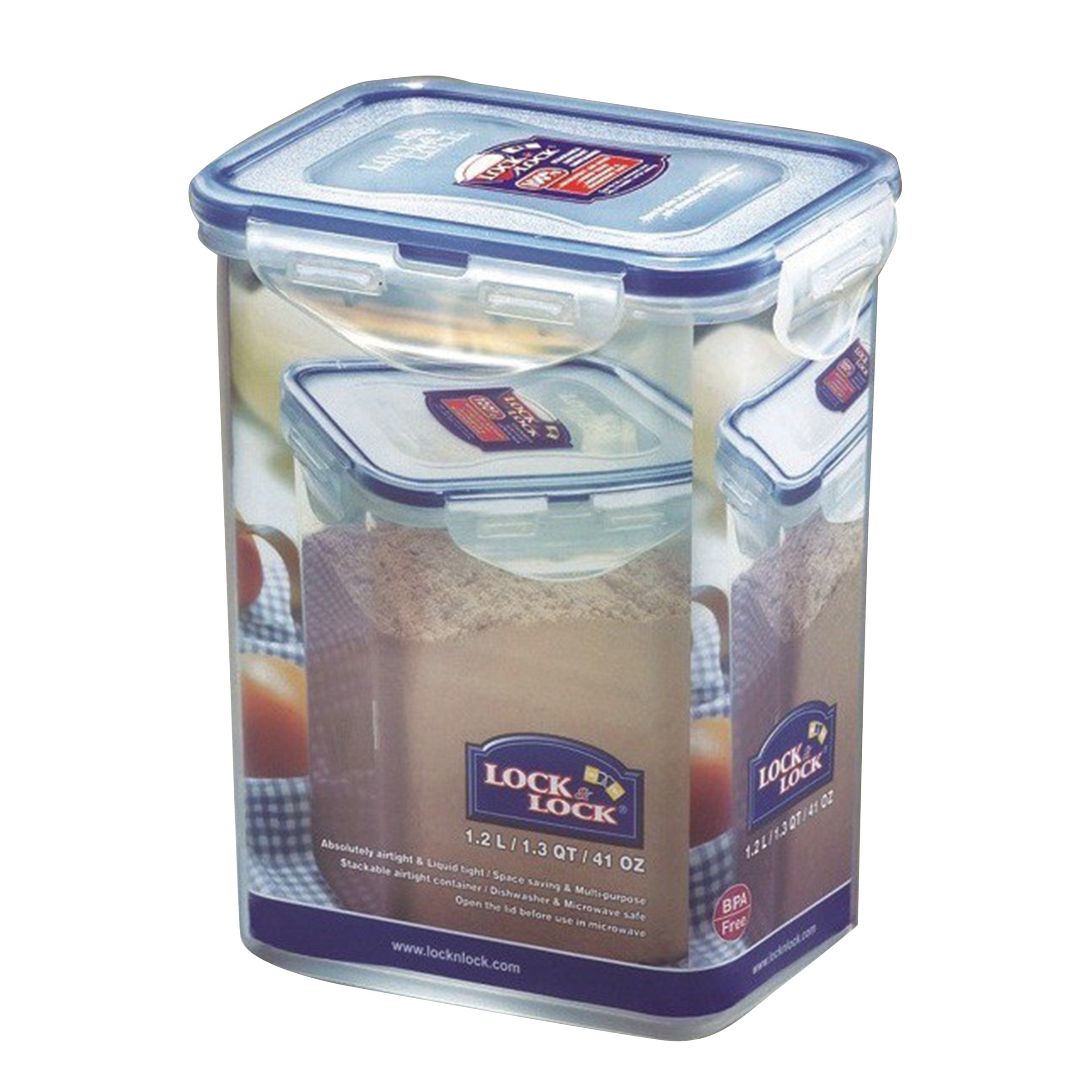 LocknLock Classics Medium Tall Rectangular Food Container with Leak Pr ...