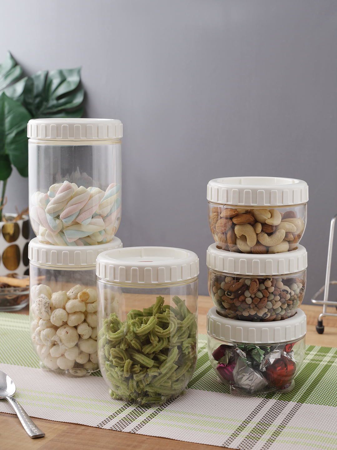 ROUND 700ML X 3 + 300ML X 3 - INTRERLOCK SET – LocknLock India